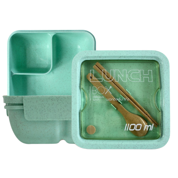 Lunch Box 1100ml. Model Green Color : AEON Happy Rewards