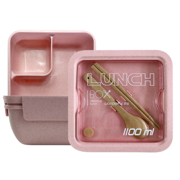 Lunch Box 1100ml. Model Pink Color : AEON Happy Rewards