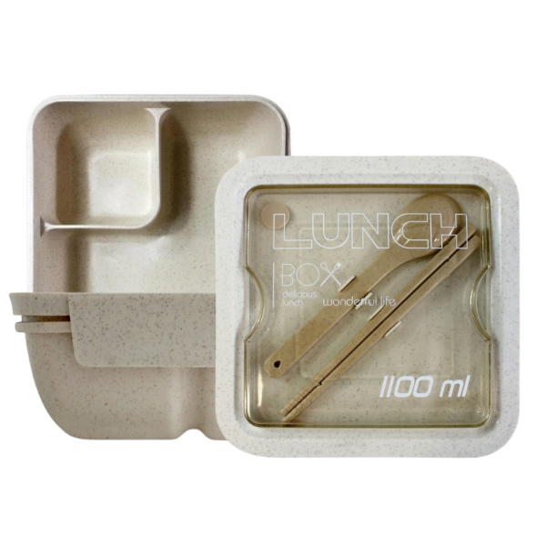 Lunch Box 1100ml. Model Cream Color : AEON Happy Rewards